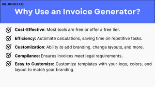 Billing Bee is Free Invoice Generators .pdf
