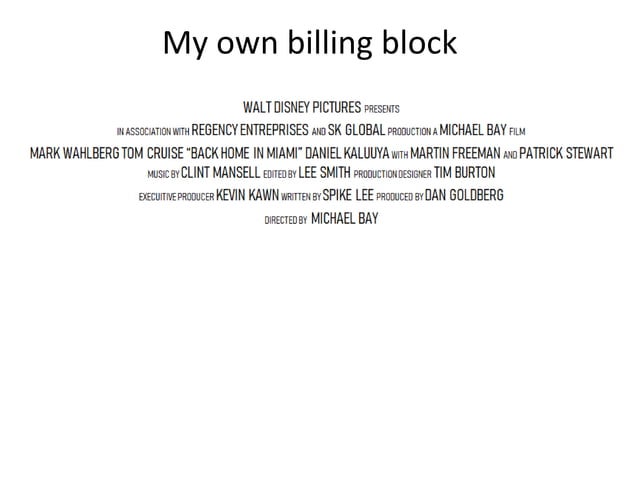Billing block research | PPT