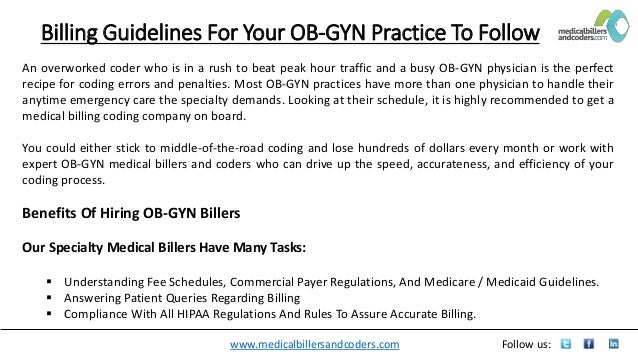 Billing Guidelines For Your OB-GYN Practice To Follow | PPT