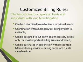 Billing guidelines ppt[1 14] | PPTX | Legal Services Industry | Industries