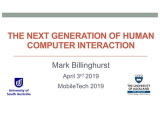 The Next Generation of Human Computer Interaction | PPT