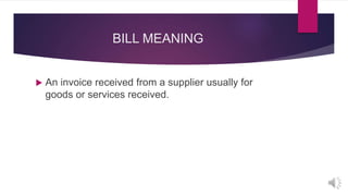 Billing methods (F&B Service) | PPTX