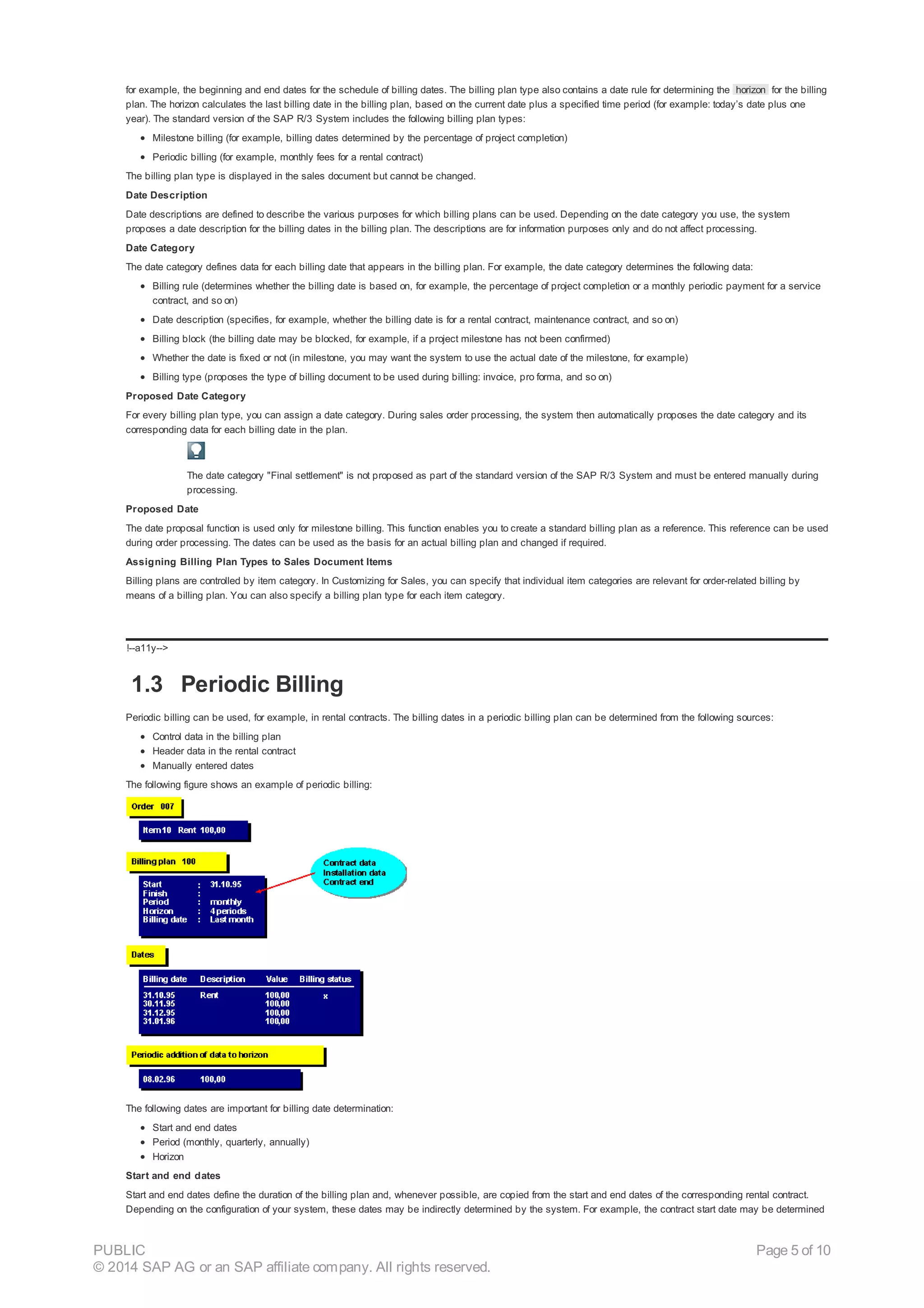 Billing plan sap help | PDF
