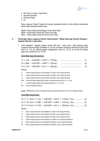 Billing rate inkindo_2015 | PDF