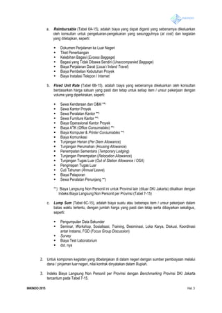 Billing rate inkindo_2015 | PDF