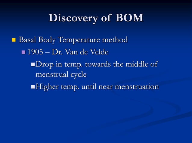 Billings Ovulation Method.ppt
