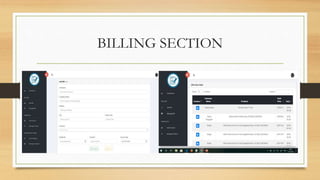 Billing system using node Presentation | PPTX