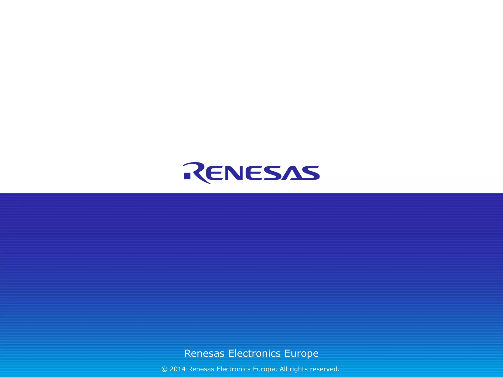 10 Reasons to use the Renesas RX21A integrated billing meter solution ...