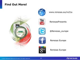 10 Reasons to use the Renesas RX21A integrated billing meter solution ...