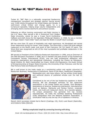 Bill main 3 part bio | PDF