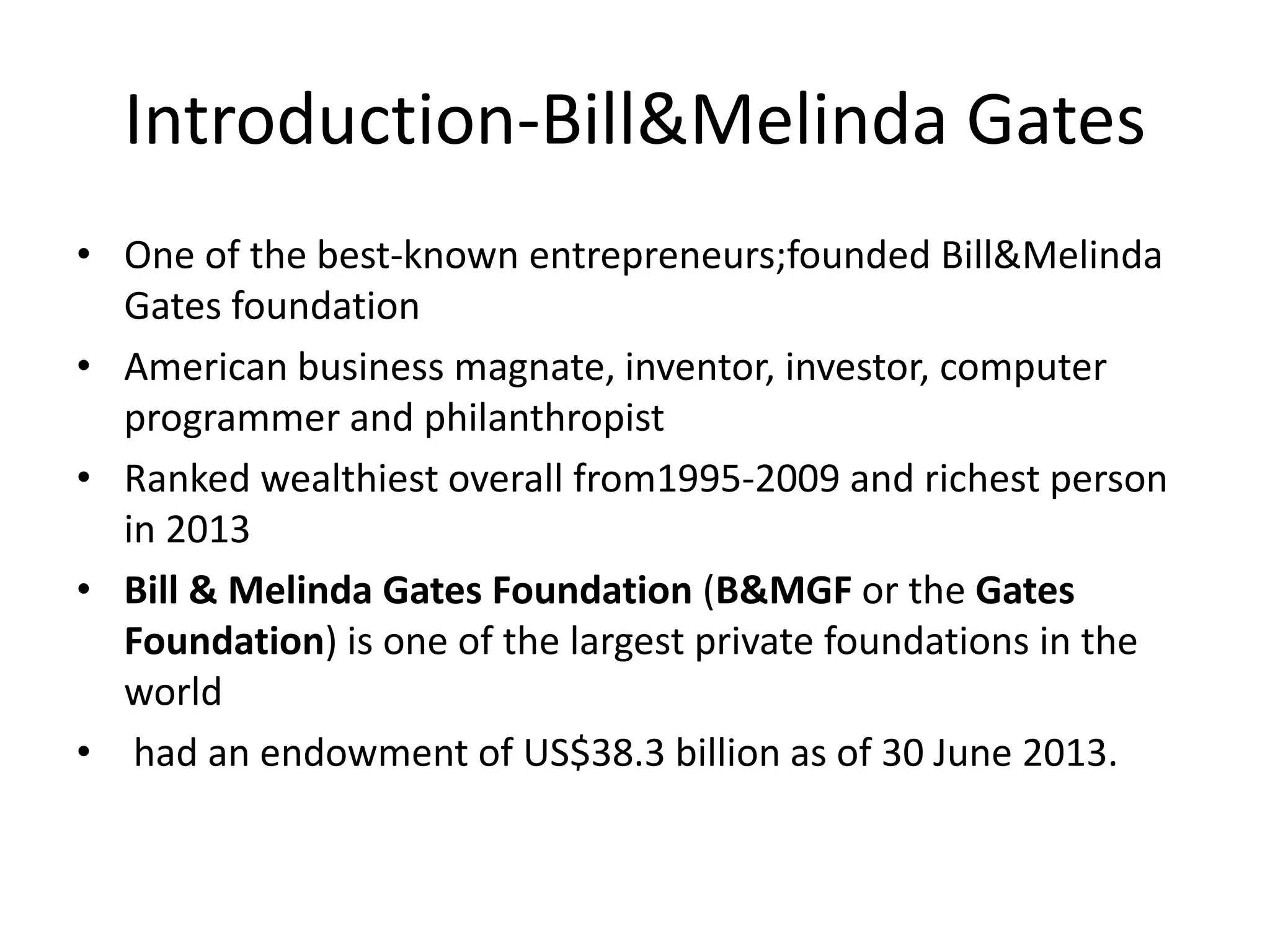 Bill & melinda gates foundation | PPTX