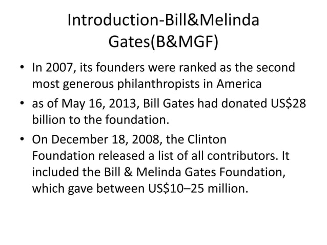 Bill & melinda gates foundation | PPT