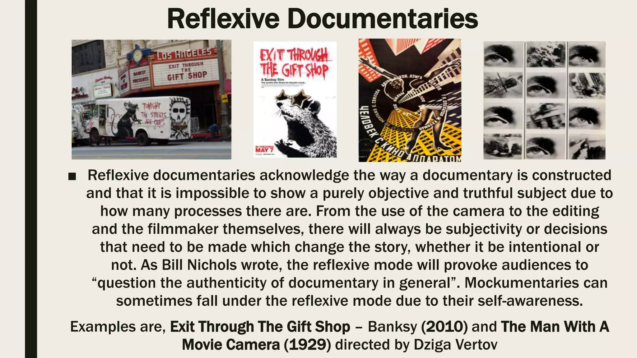 Bill Nichols' 6 Modes pf Documentary | PPTX