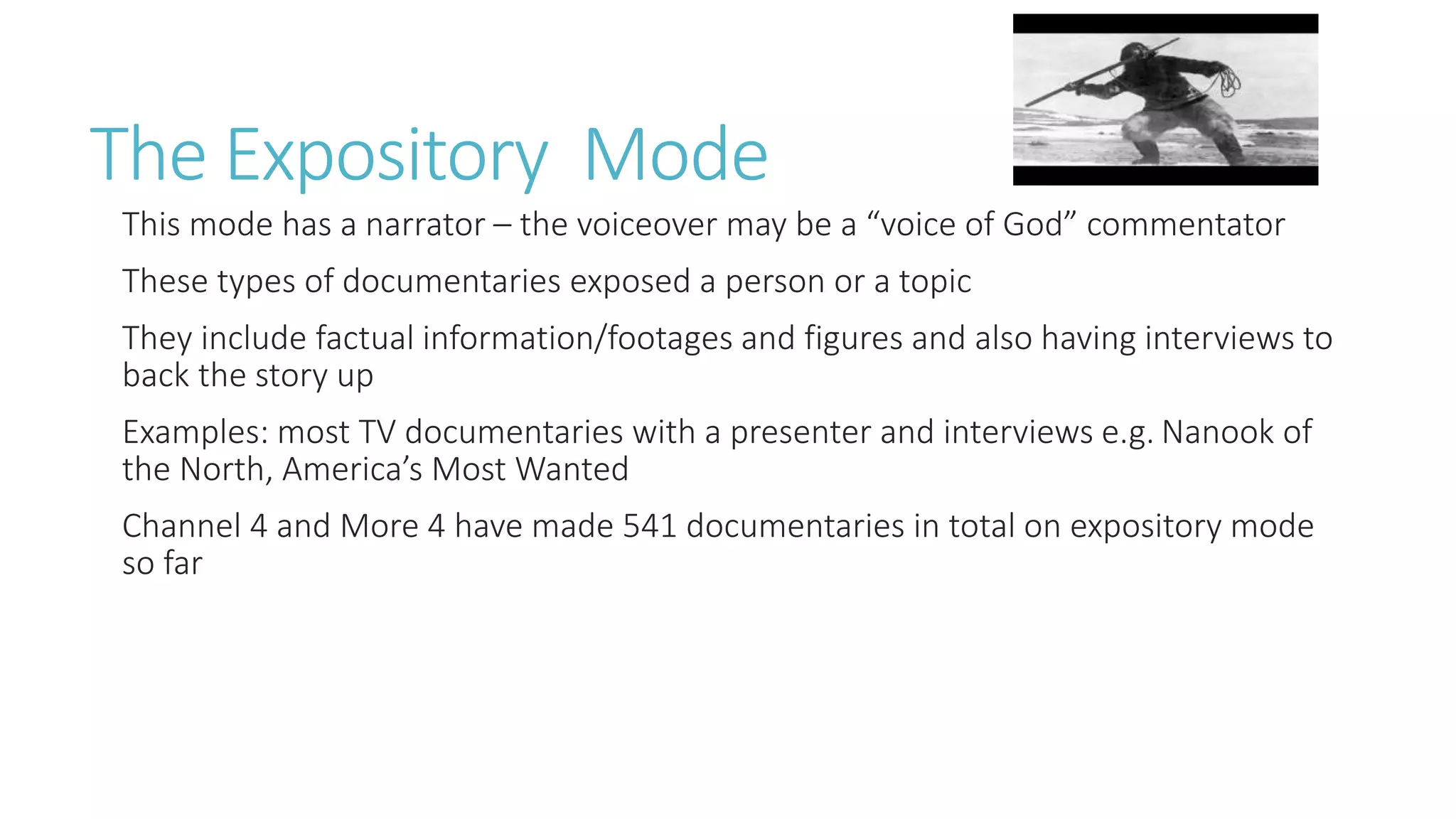 Bill Nichol’s Modes of Documentary | PPTX