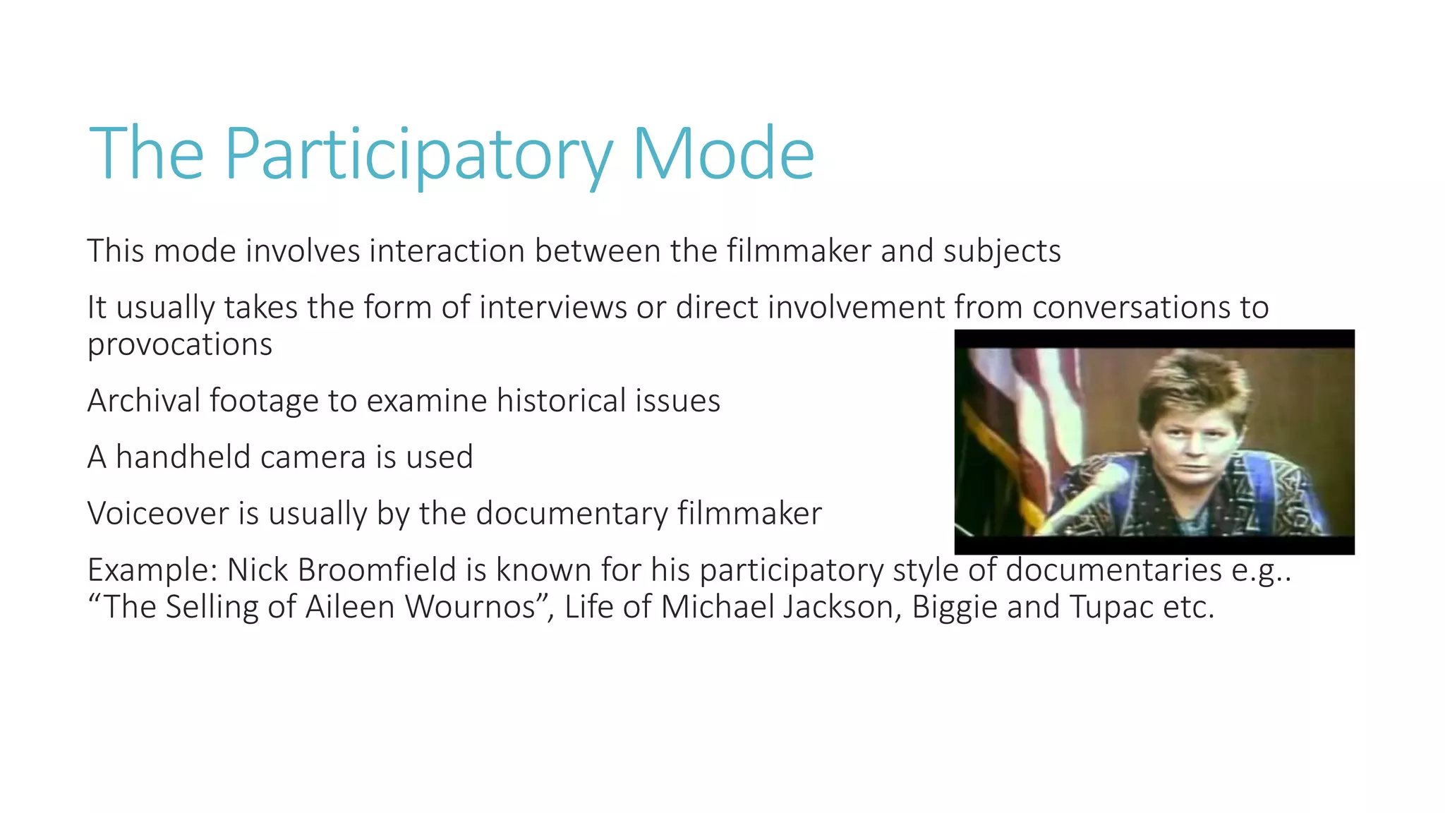 Bill Nichol’s Modes of Documentary | PPTX