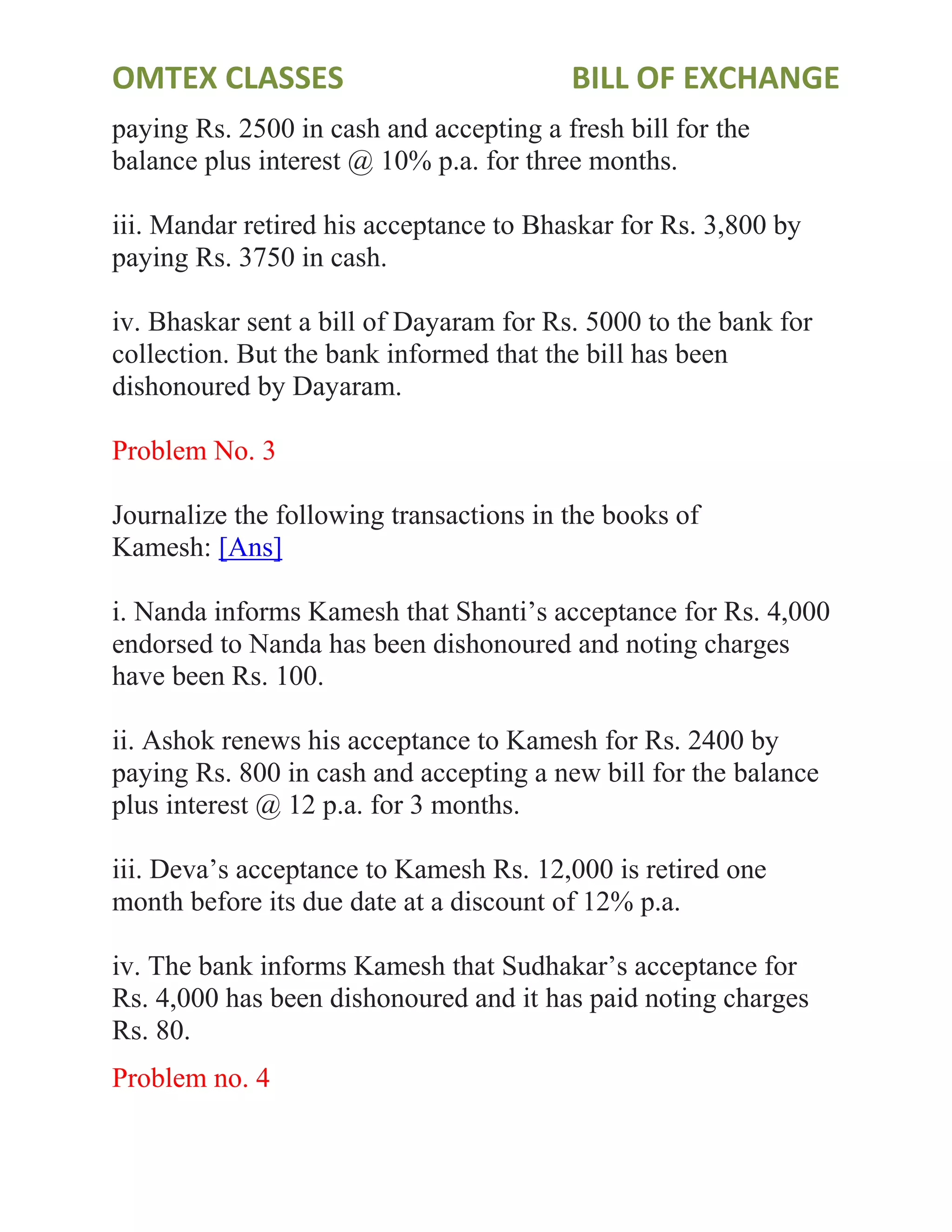 Bill of exchange | PDF