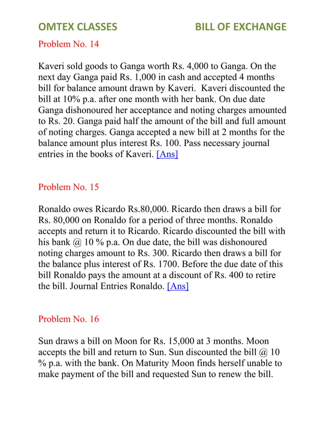 Bill of exchange | PDF