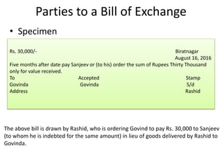 Bill of exchange | PPTX