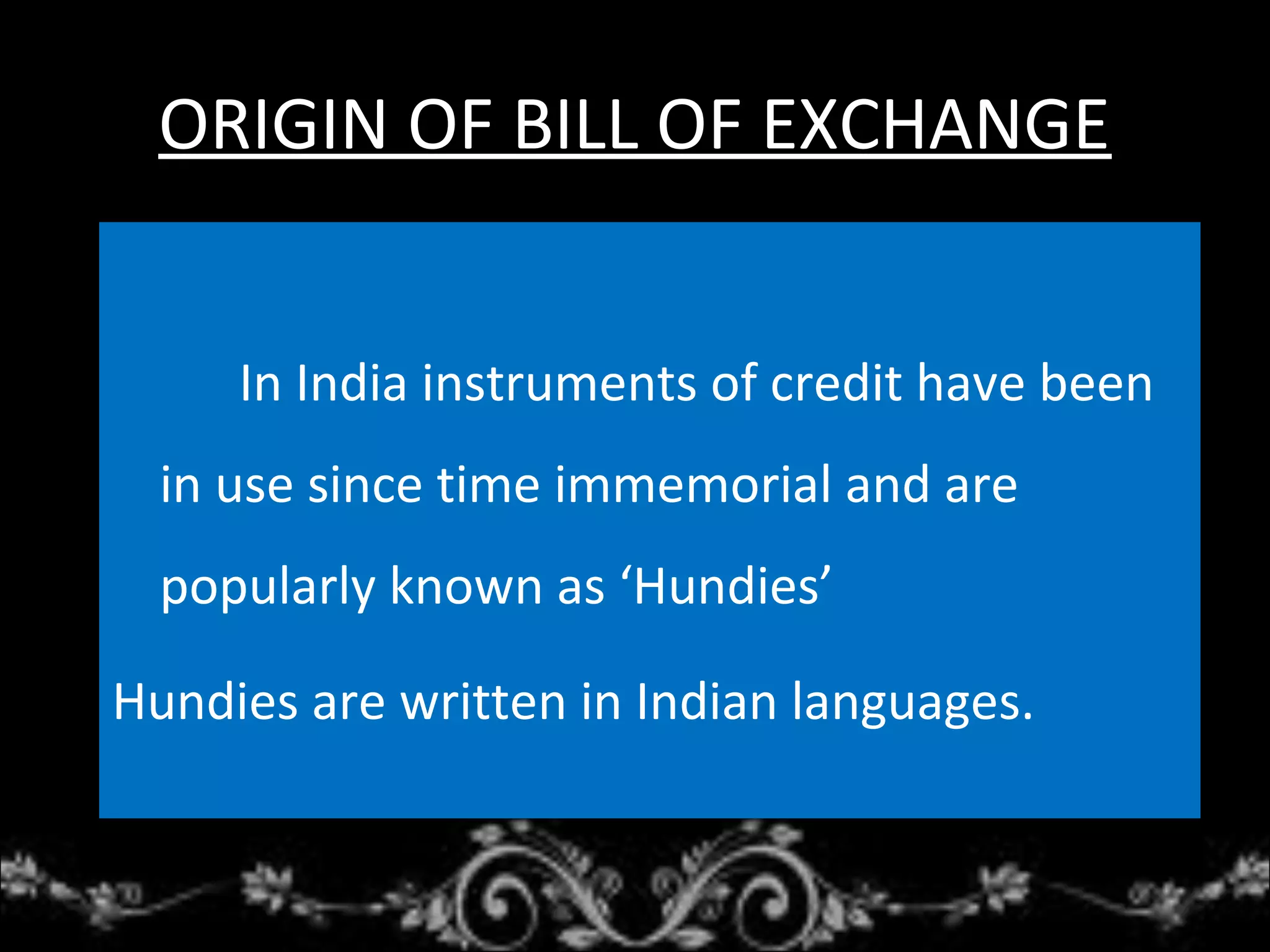 Bill of exchange | PPT