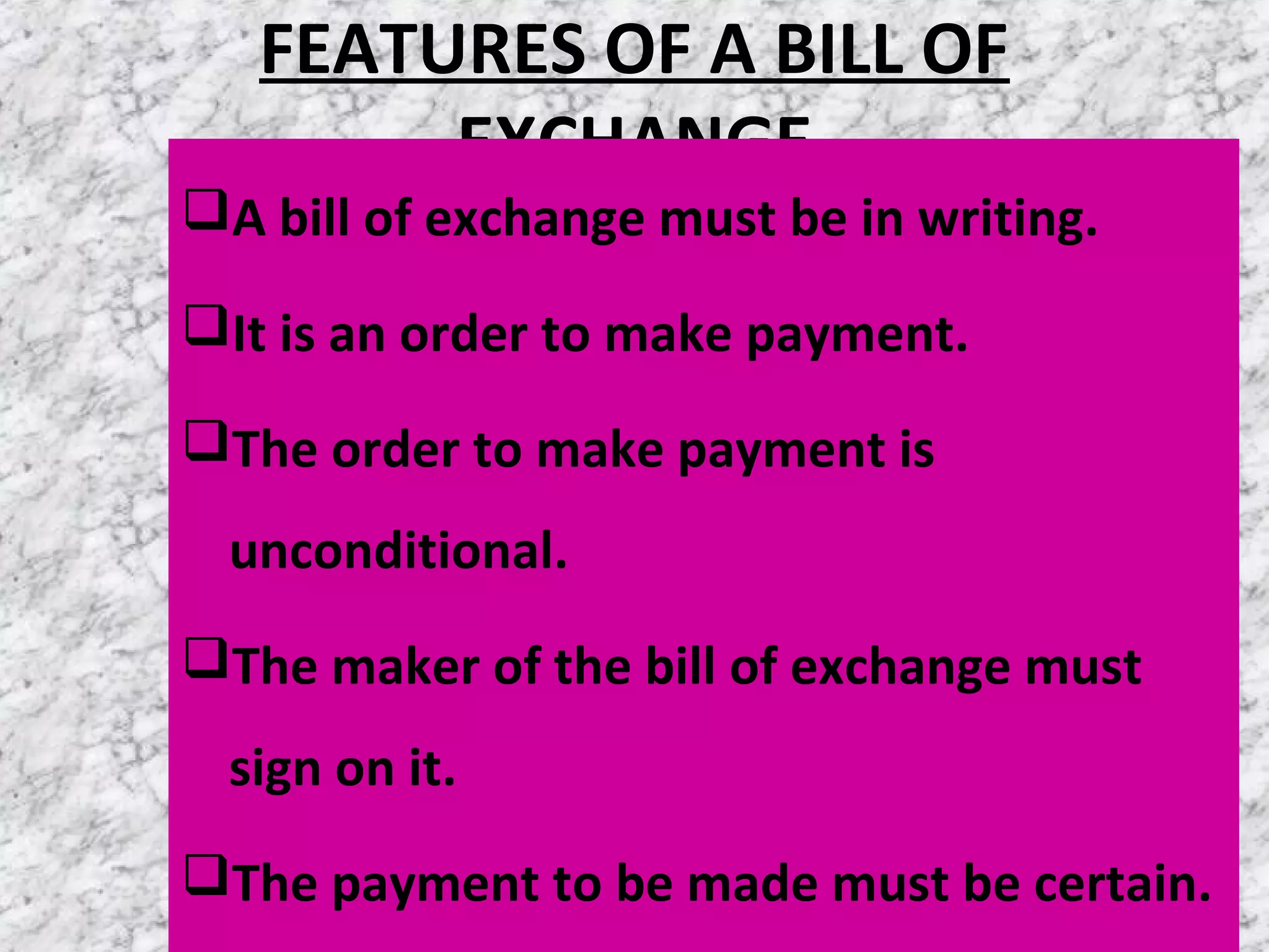 Bill of exchange | PPT