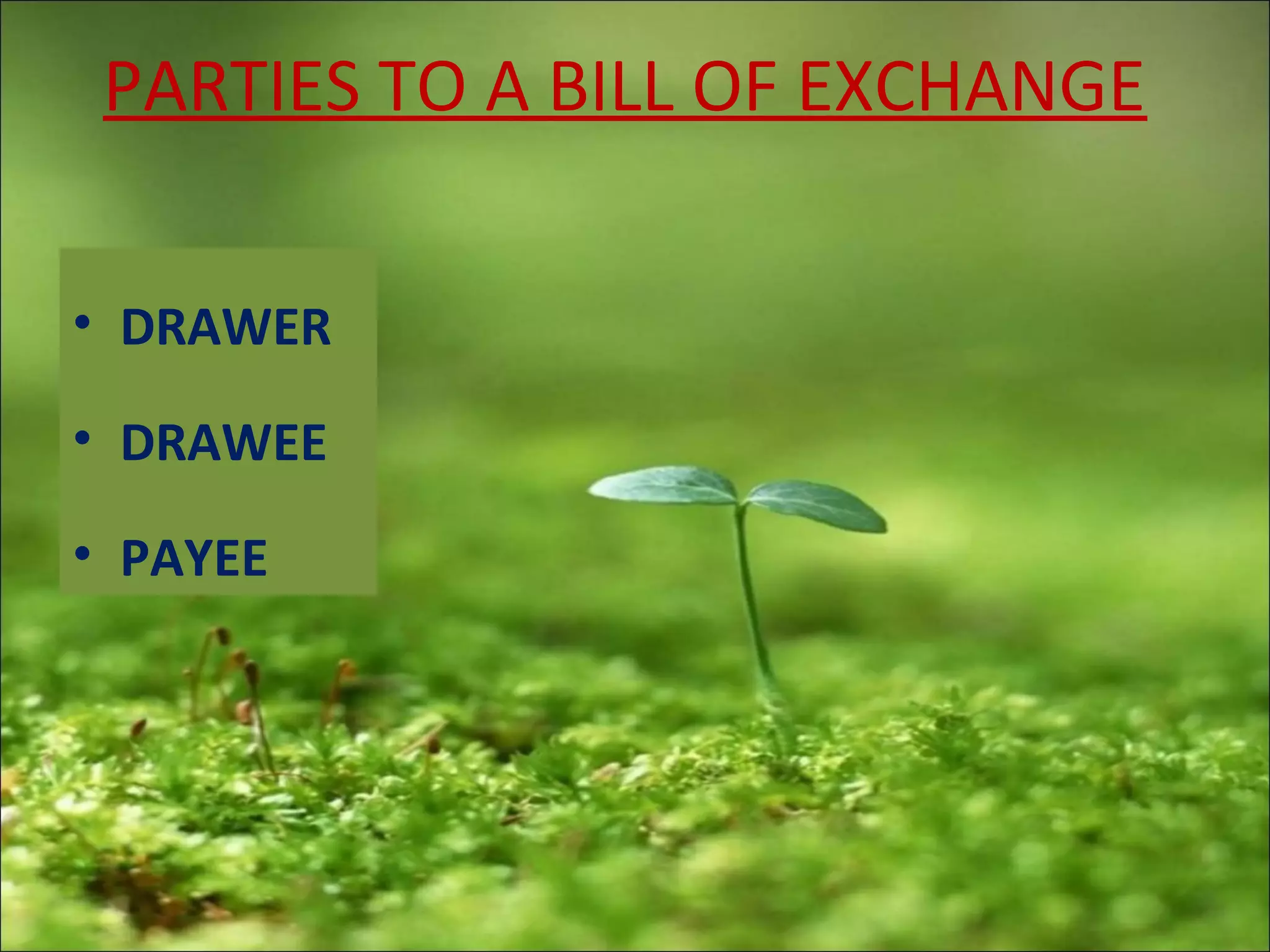 Bill of exchange | PPT