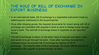 Bill of exchange | PPTX