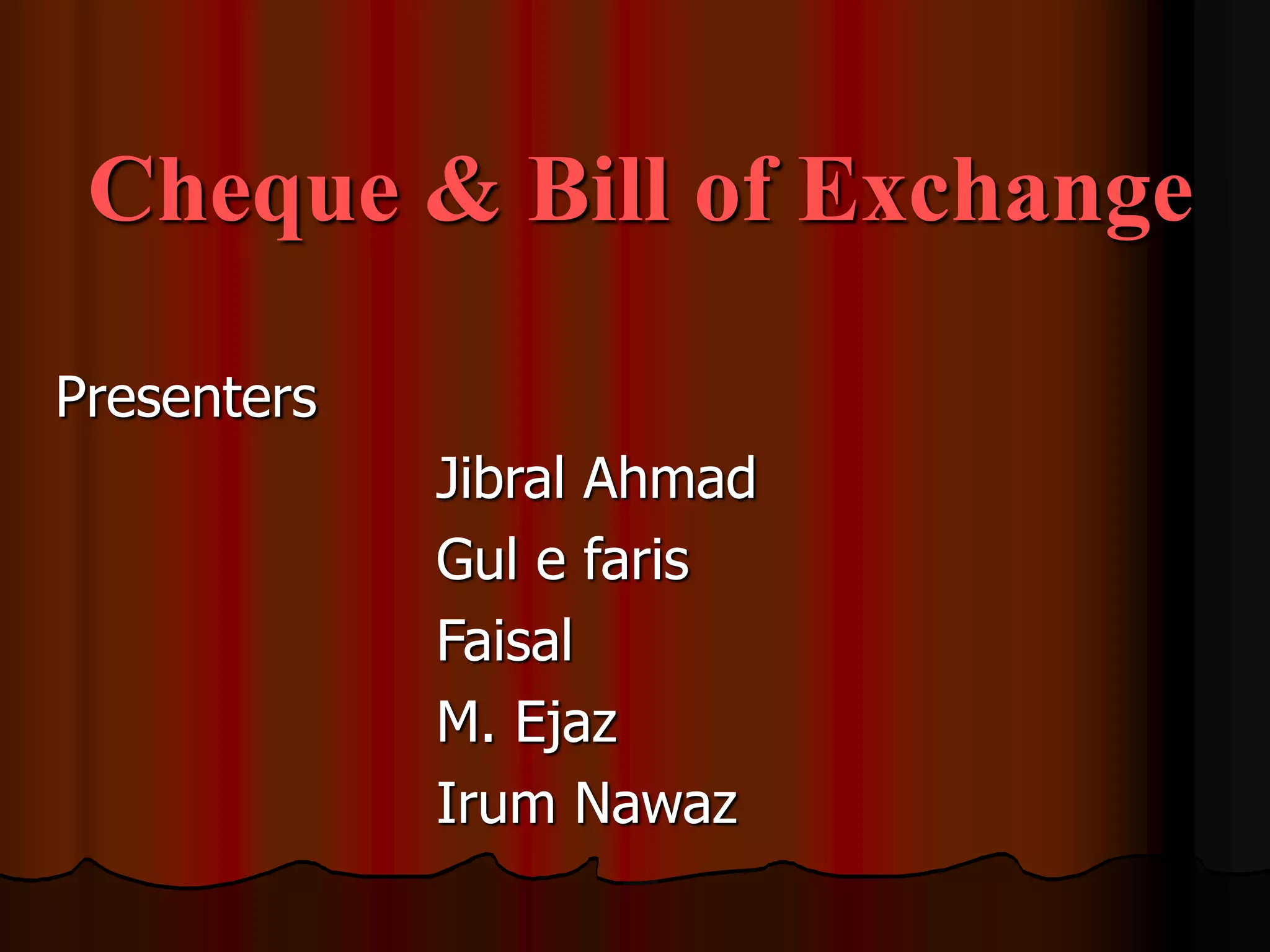 BILL OF EXCHANGE.ppt