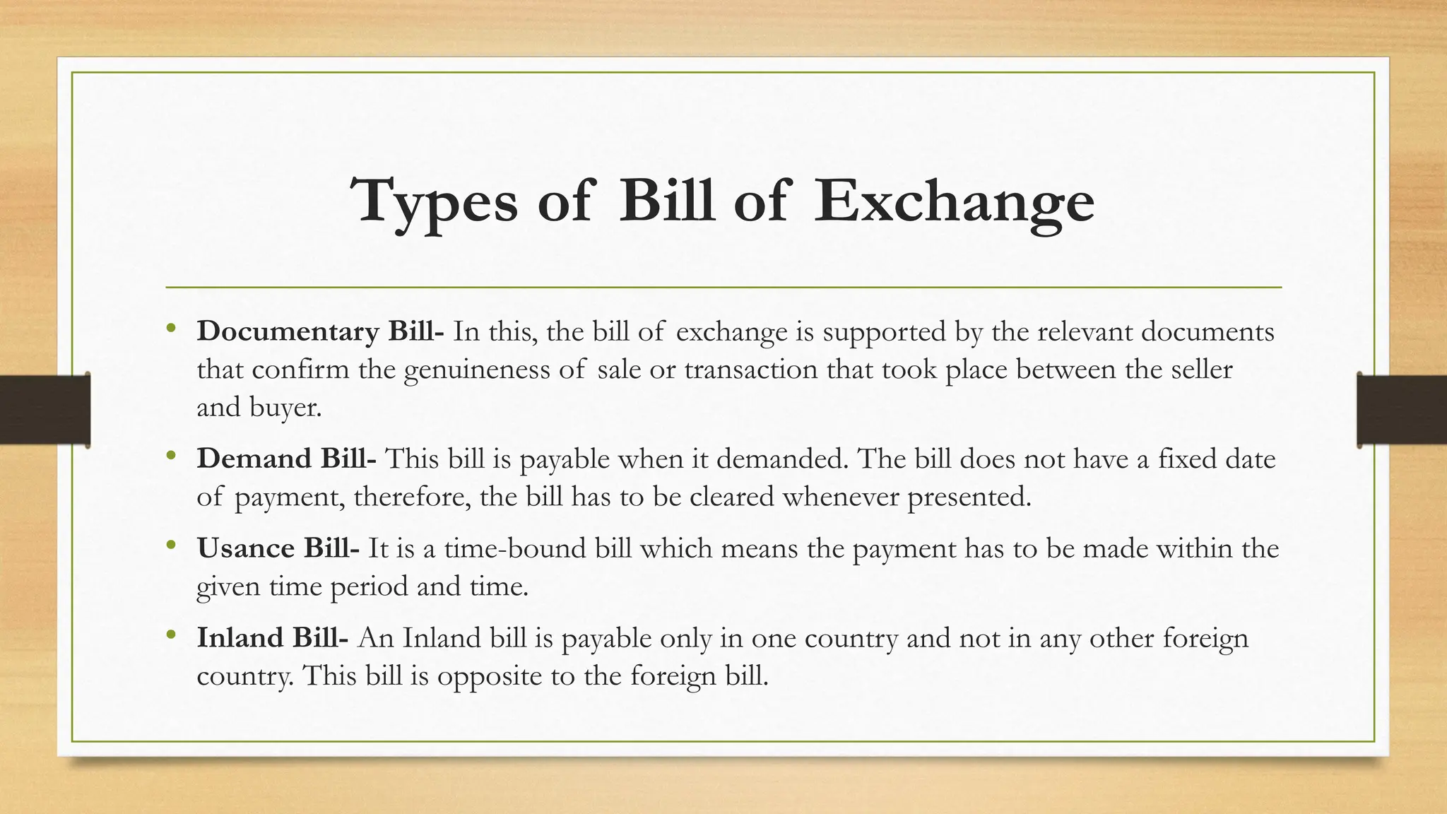 Bill of Exchange & Promissory Note - Principles of Accountancy | PPTX
