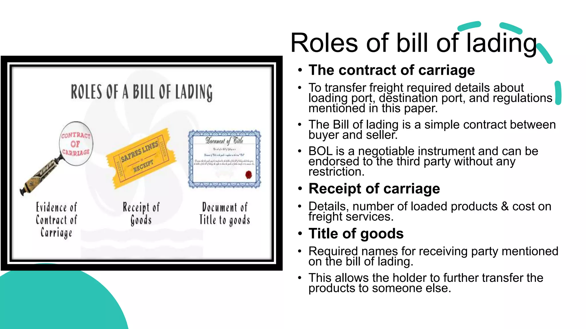 Bill of lading | PPTX