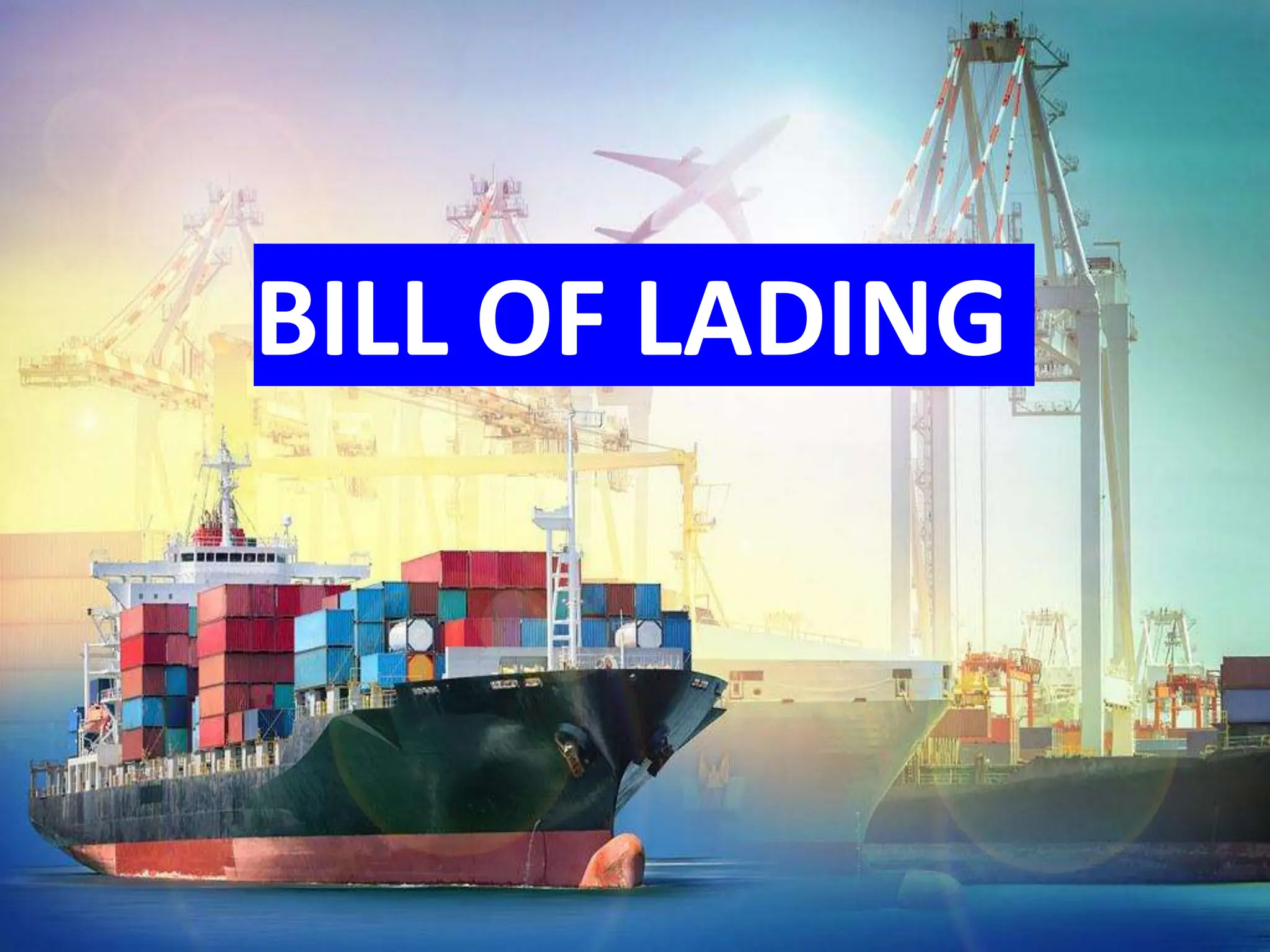 Bill of Lading transportaion how to read a bill | PPTX