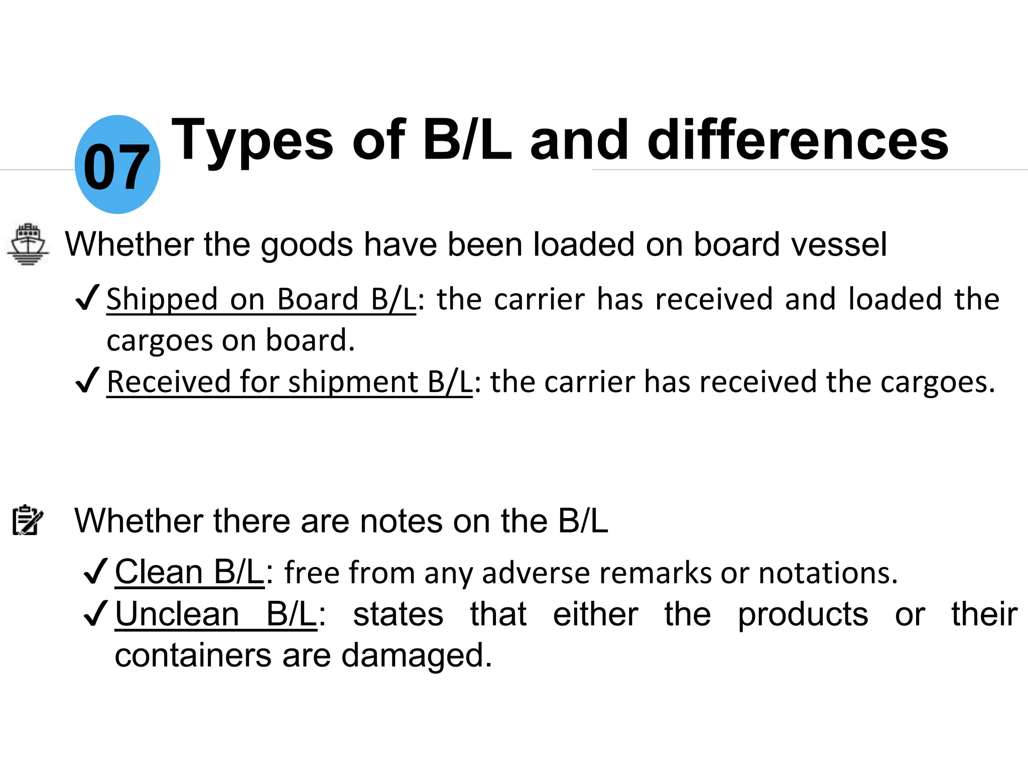 Bill of Lading transportaion how to read a bill | PPTX
