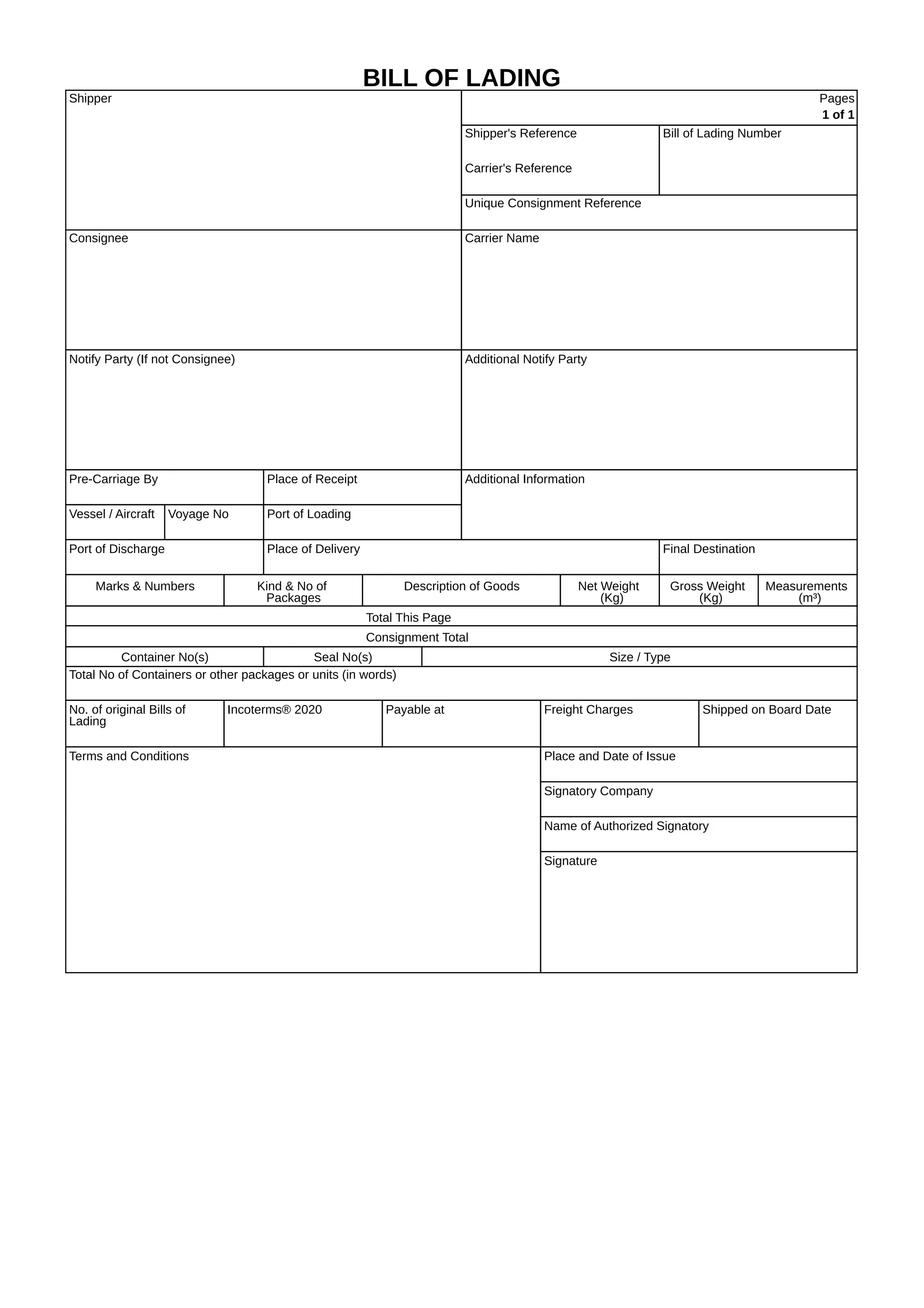 Bill of Lading.pdf ill of ladin ill of lading | PDF
