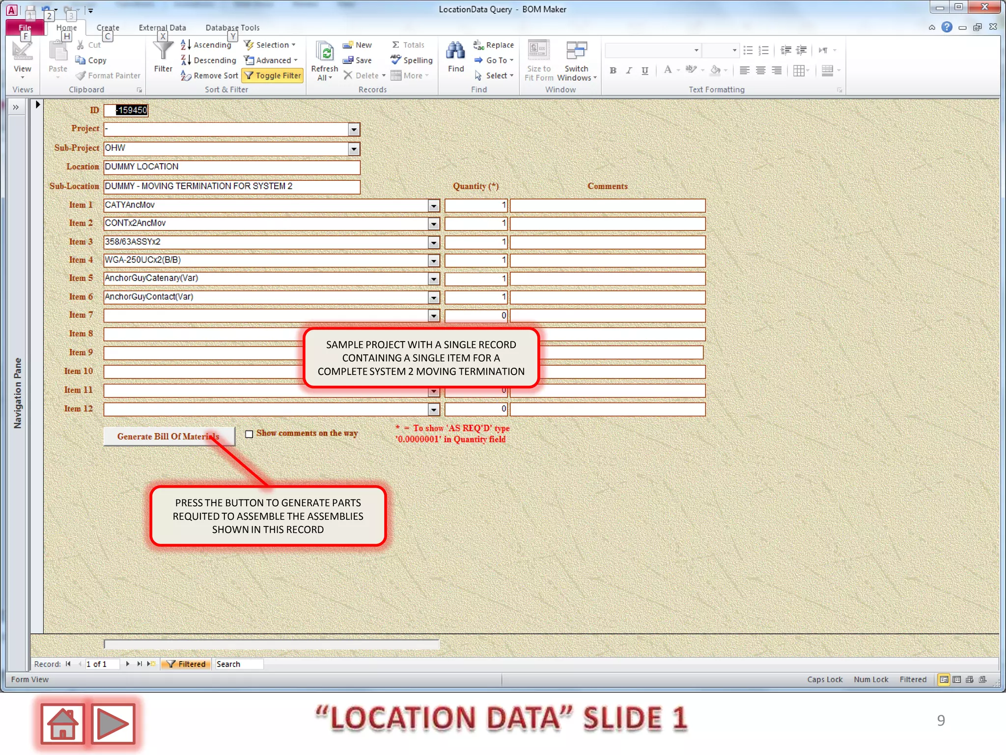 Bill Of Materials Database | PPSX | Technology & Computing
