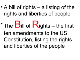 Bill Of Rights List 1 10