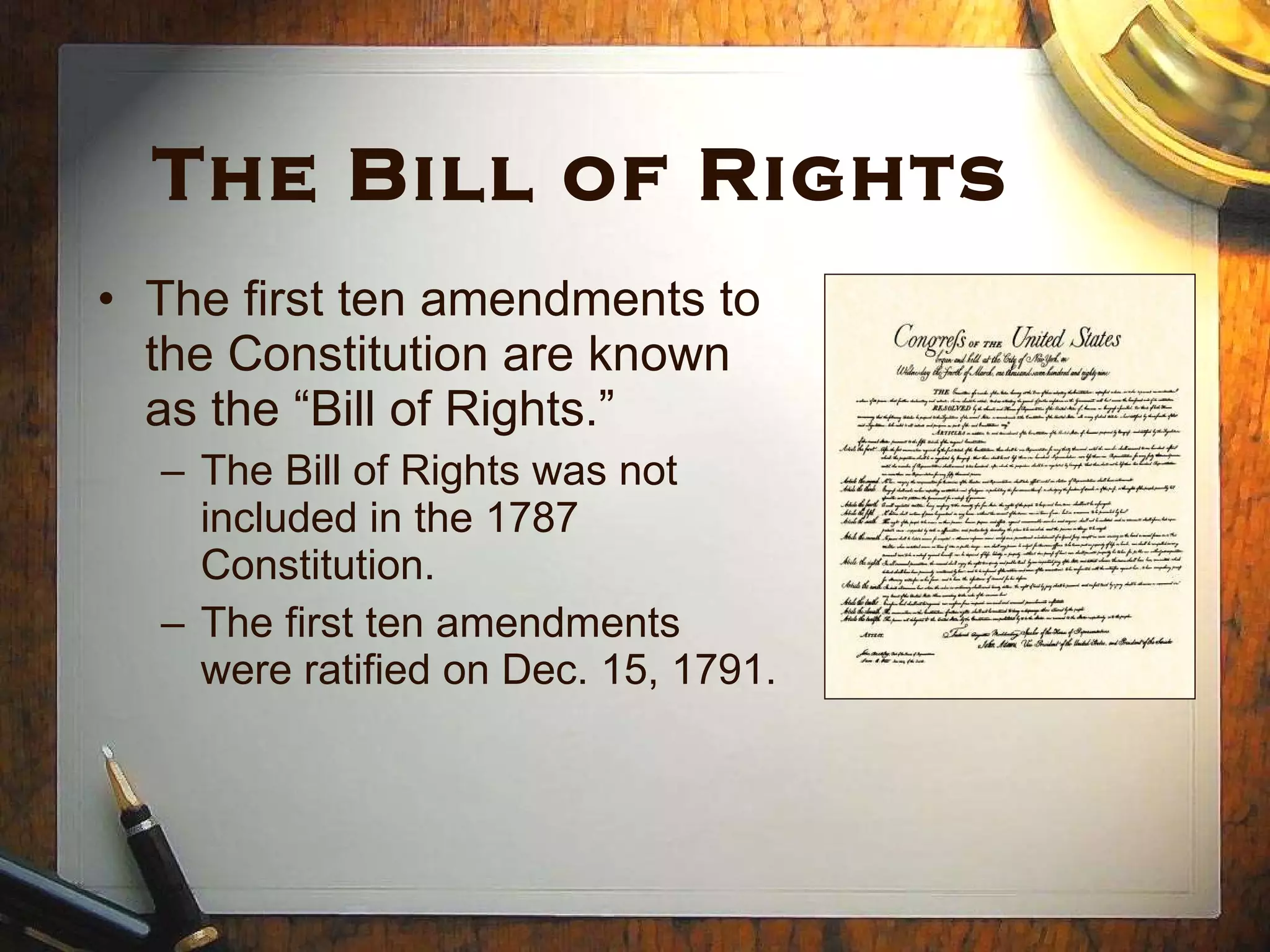 Bill of Rights | PPT | Law