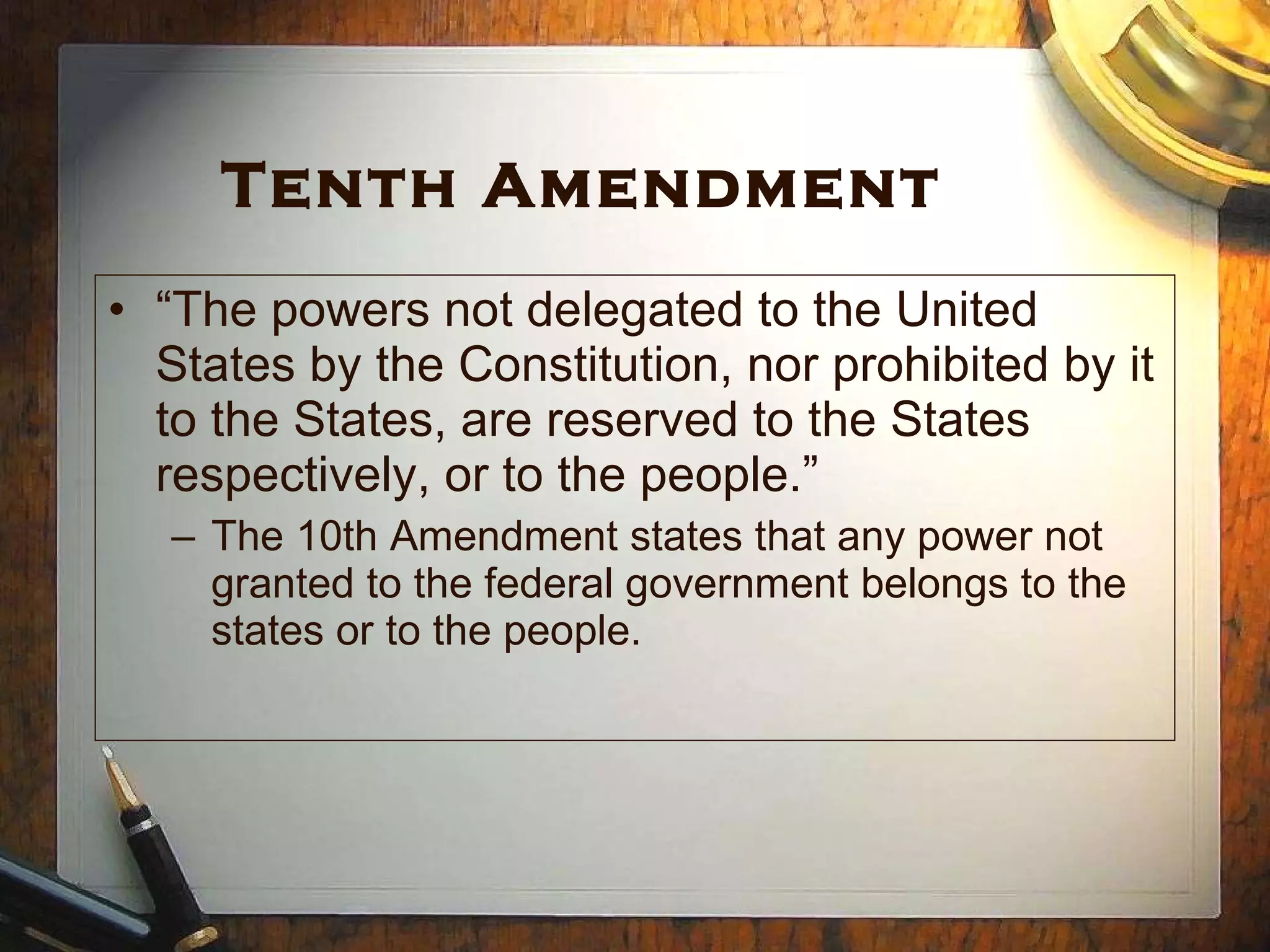Bill of Rights | PPT