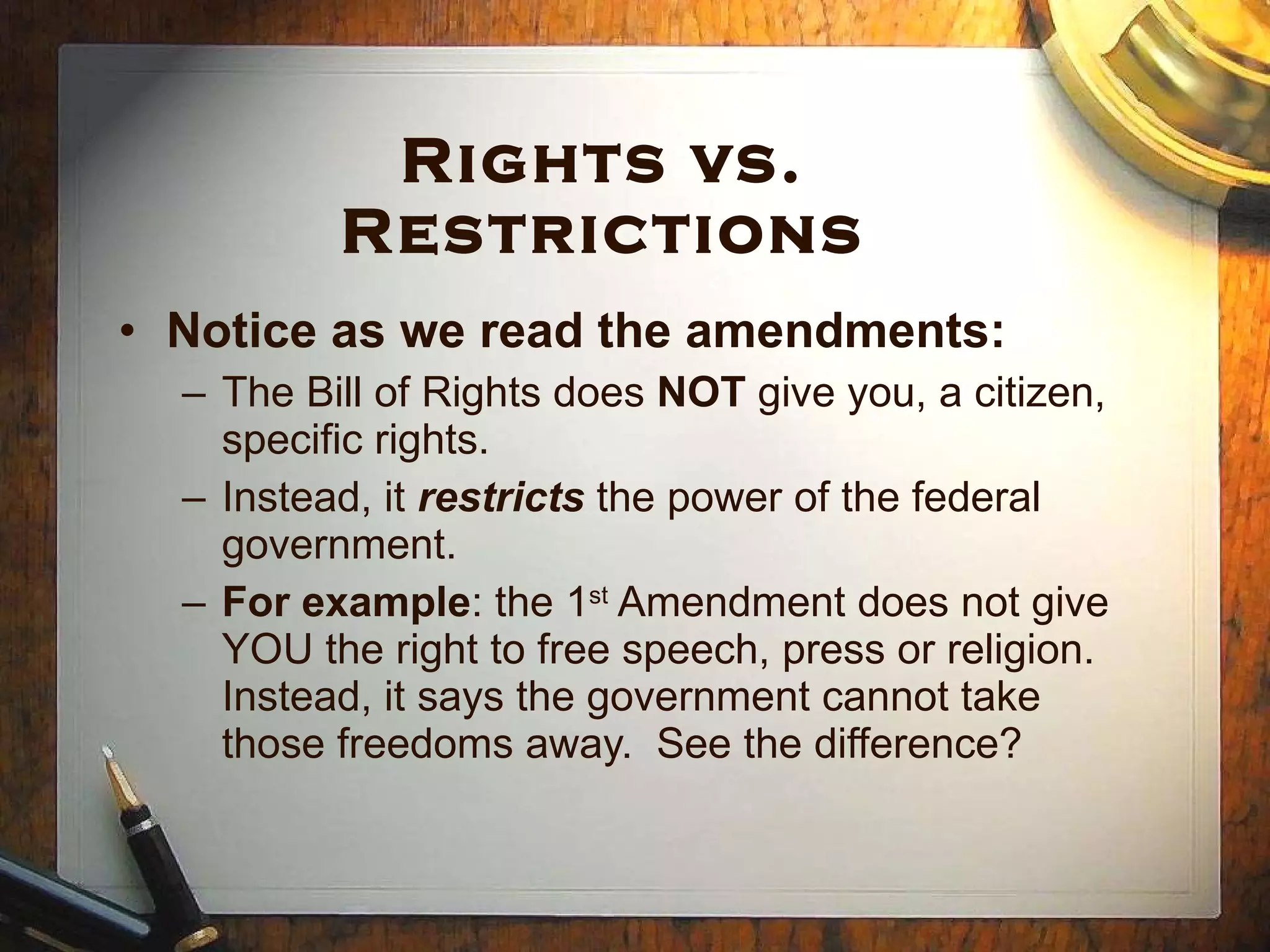Bill of Rights | PPT