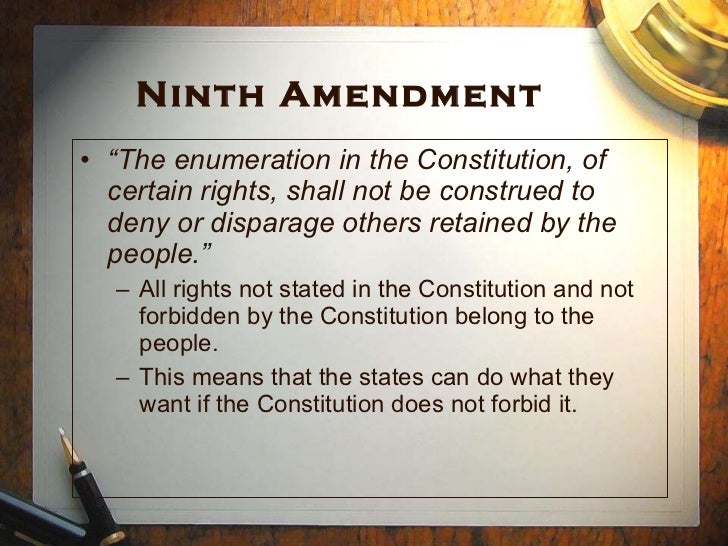 Bill Of Rights Picture Examples