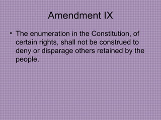 Bill Of Rights | PPT | Law