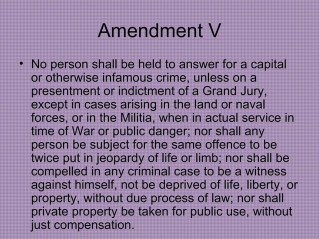 Bill Of Rights | PPT | Law