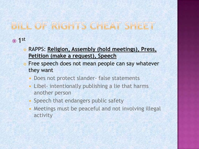 Bill of Rights | PPTX