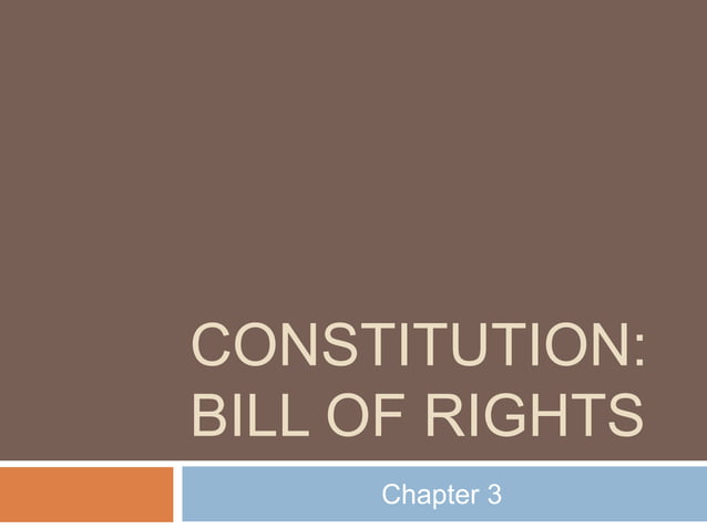 Bill of Rights | PPTX | Law