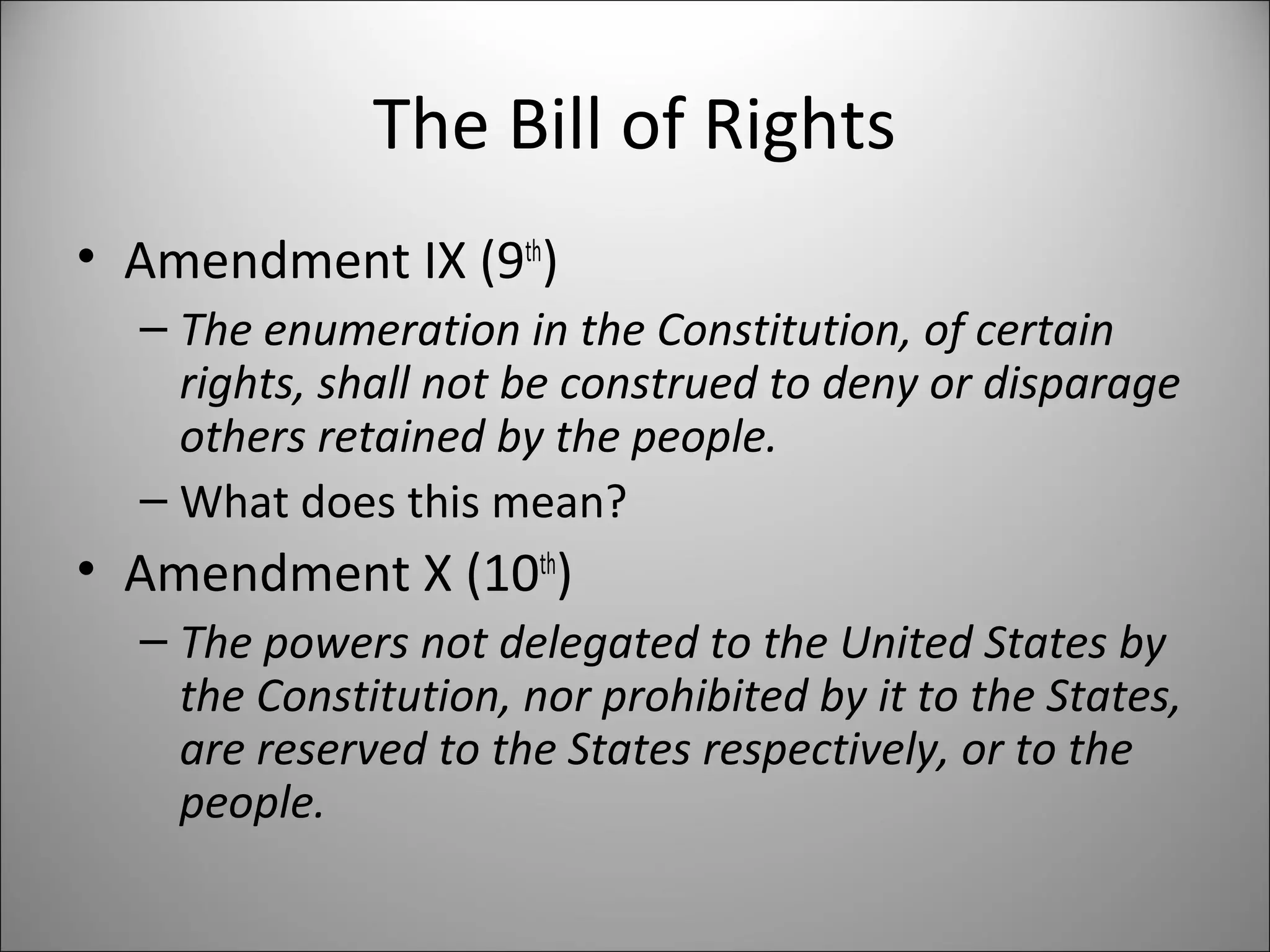 Bill of rights | PPT