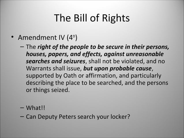 Bill of rights | PPT