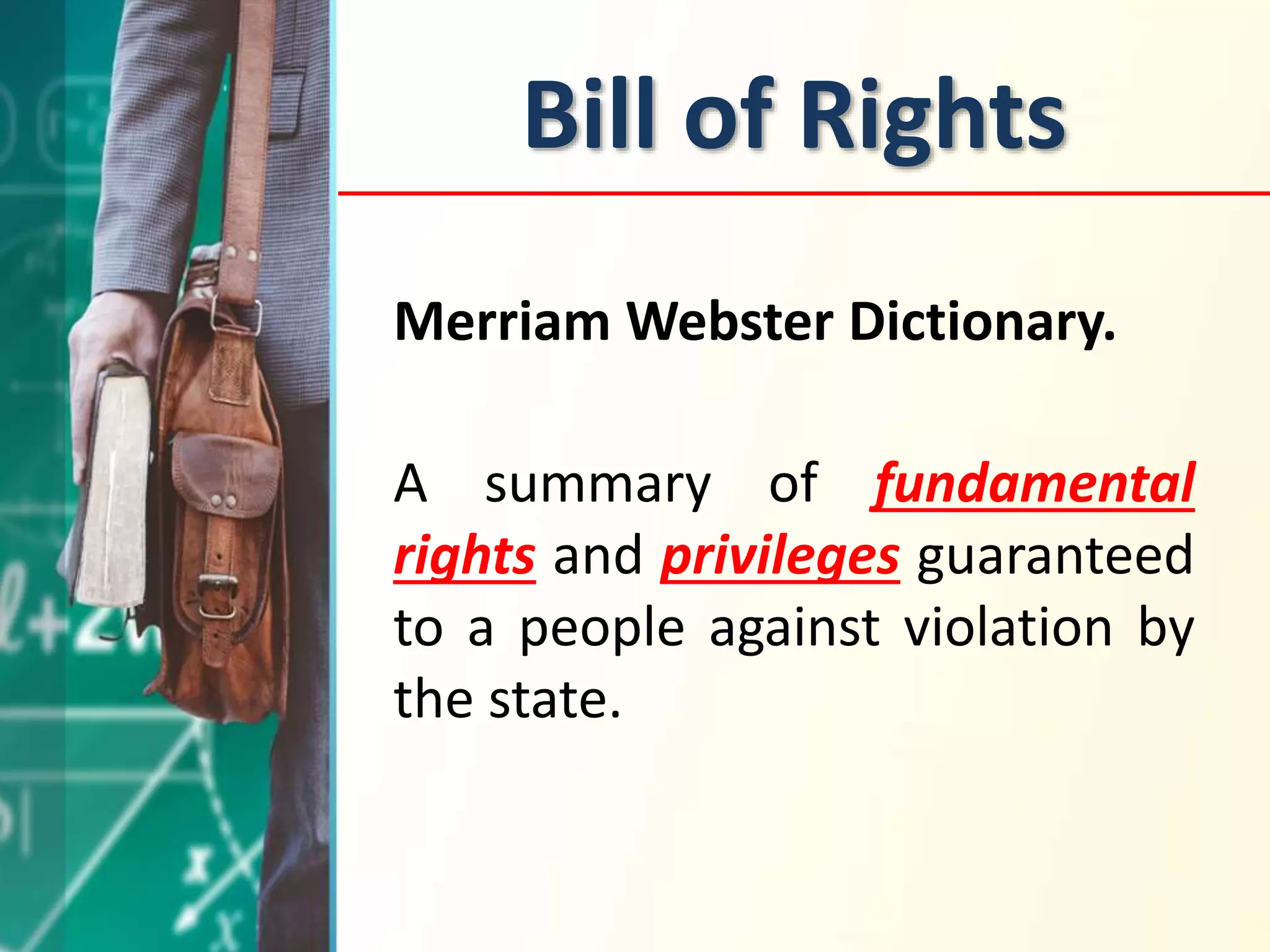 Bill of rights 1987 Constitution of the Philippines | PPTX