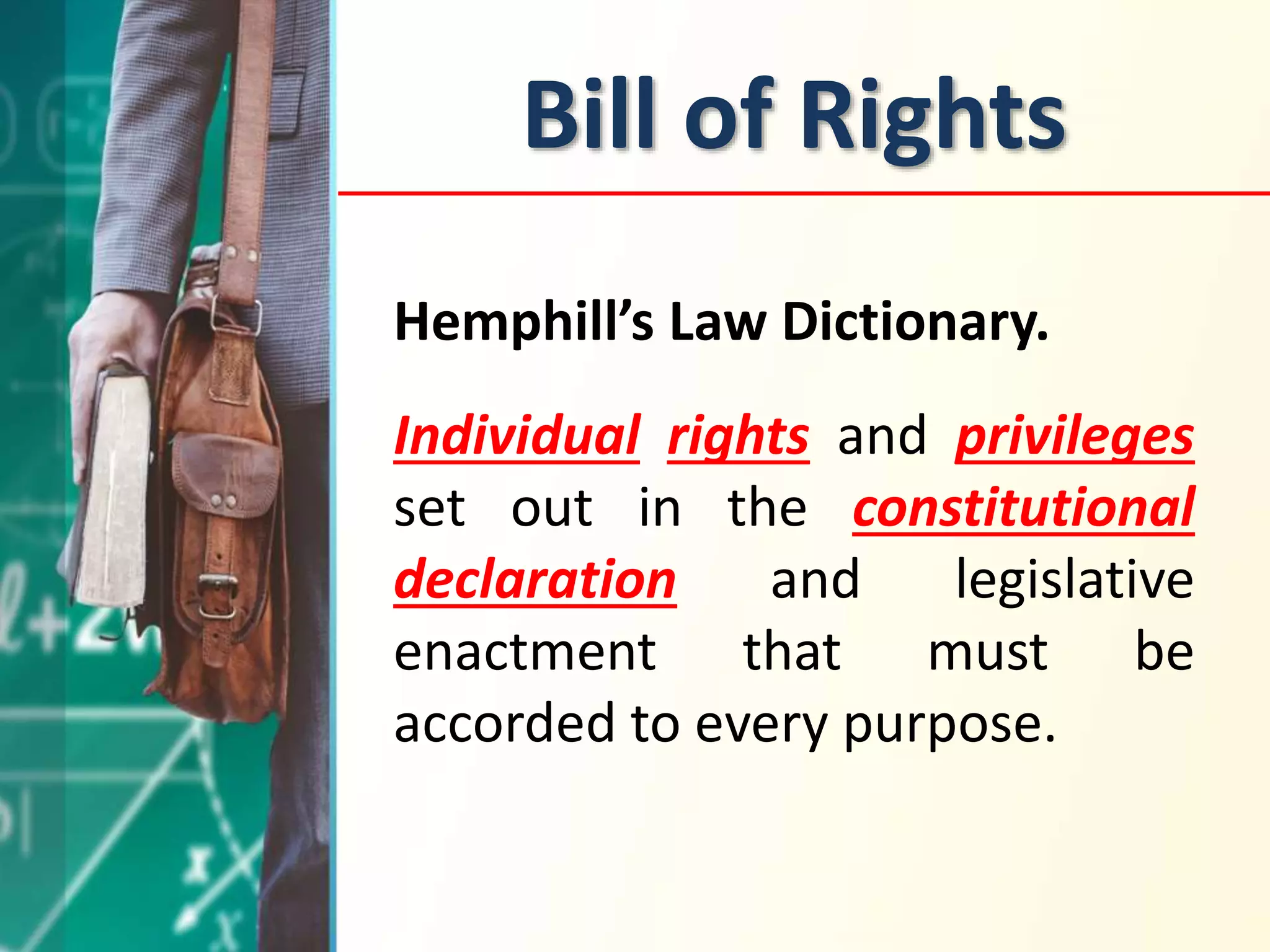 Bill of rights 1987 Constitution of the Philippines | PPTX