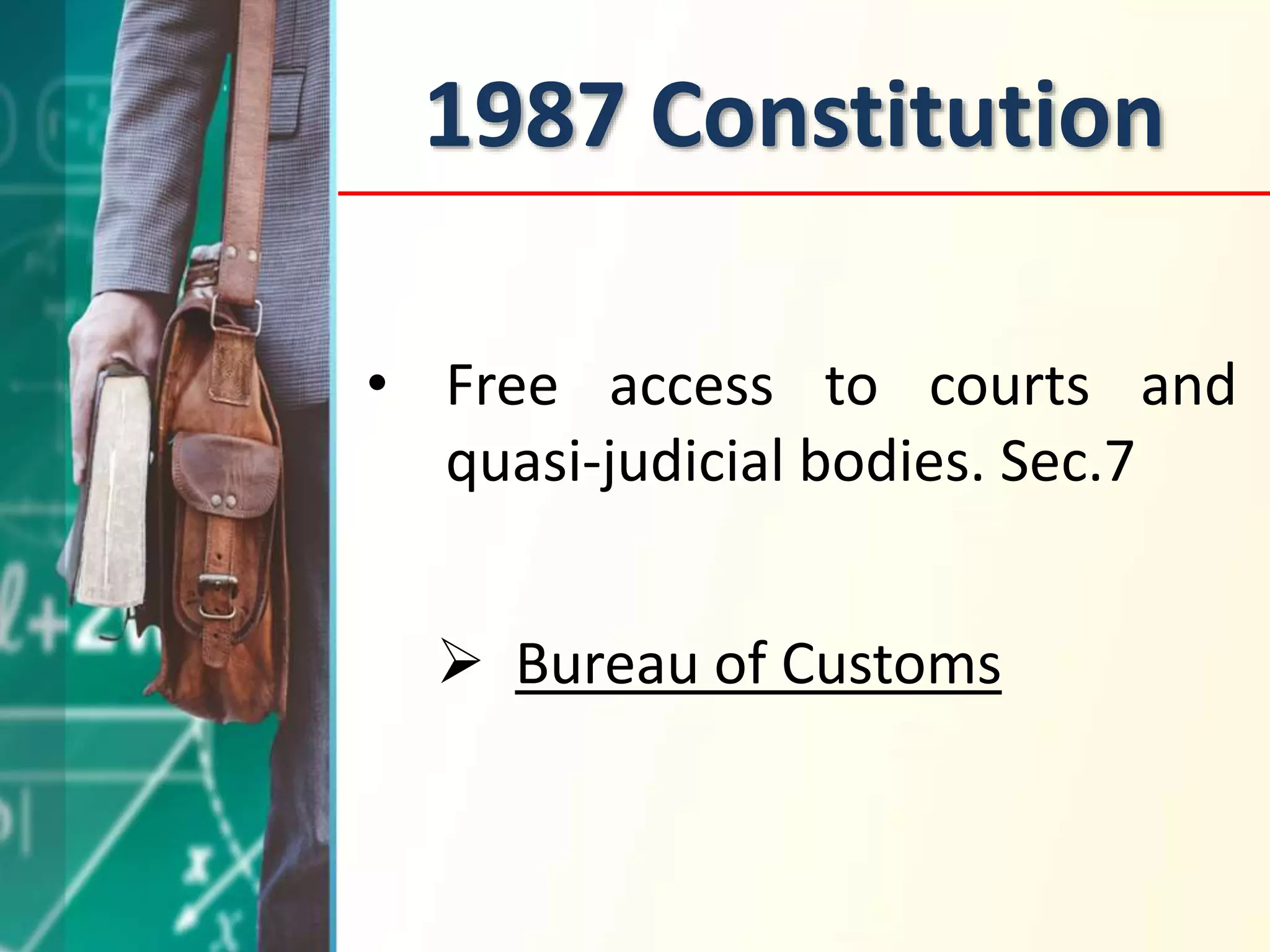 Bill of rights 1987 Constitution of the Philippines | PPTX