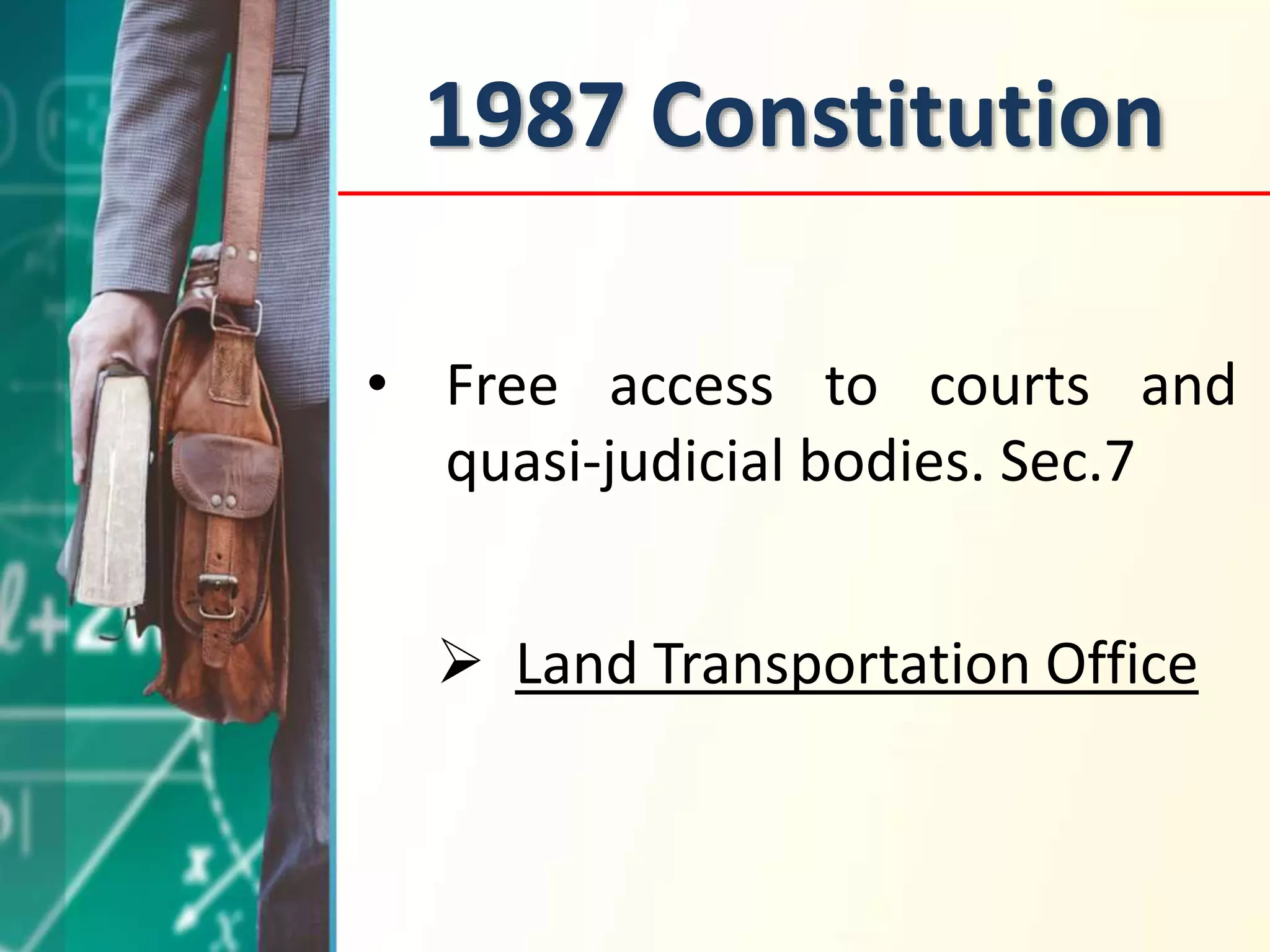 Bill of rights 1987 Constitution of the Philippines | PPTX