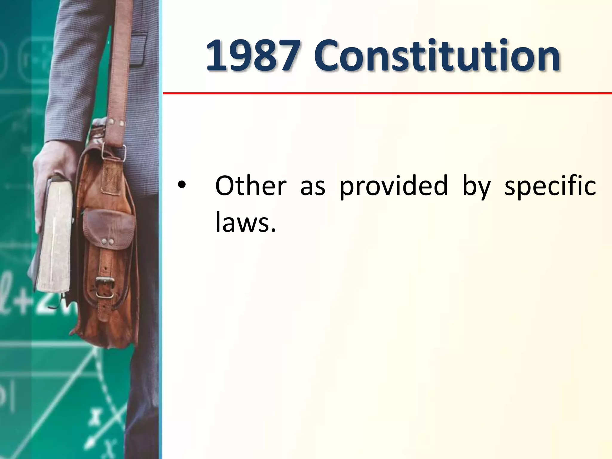 Bill of rights 1987 Constitution of the Philippines | PPTX