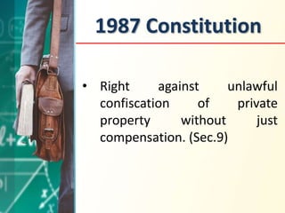 Bill of rights 1987 Constitution of the Philippines | PPTX